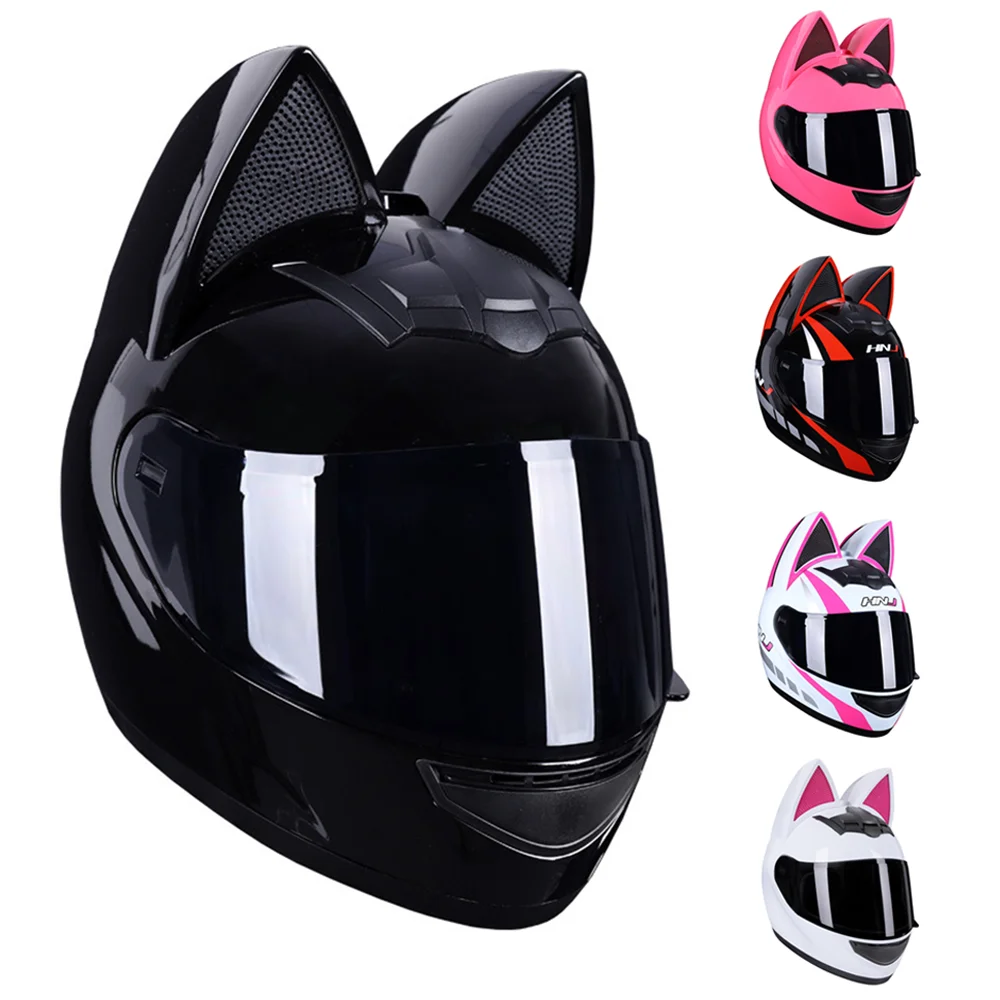 HNJ-Motorcycle-Helmet-Casco-Moto-Off-road-Helmet-Removable-Cat-Ear-Four ...