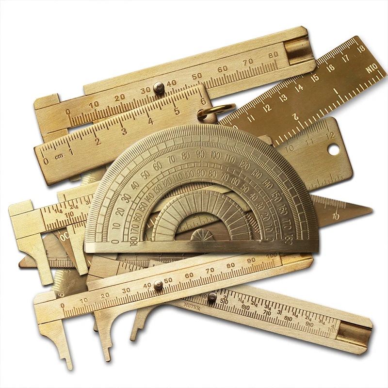 Best-12-Types-Mini-Solid-Plated-Brass-Calipers-Vernier-Scale-Graduated ...