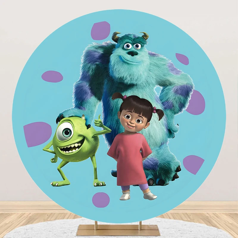 Boo-Monsters-Inc-Round-Backdrop-Cover-for-Baby-Shower-Birthday-Party ...