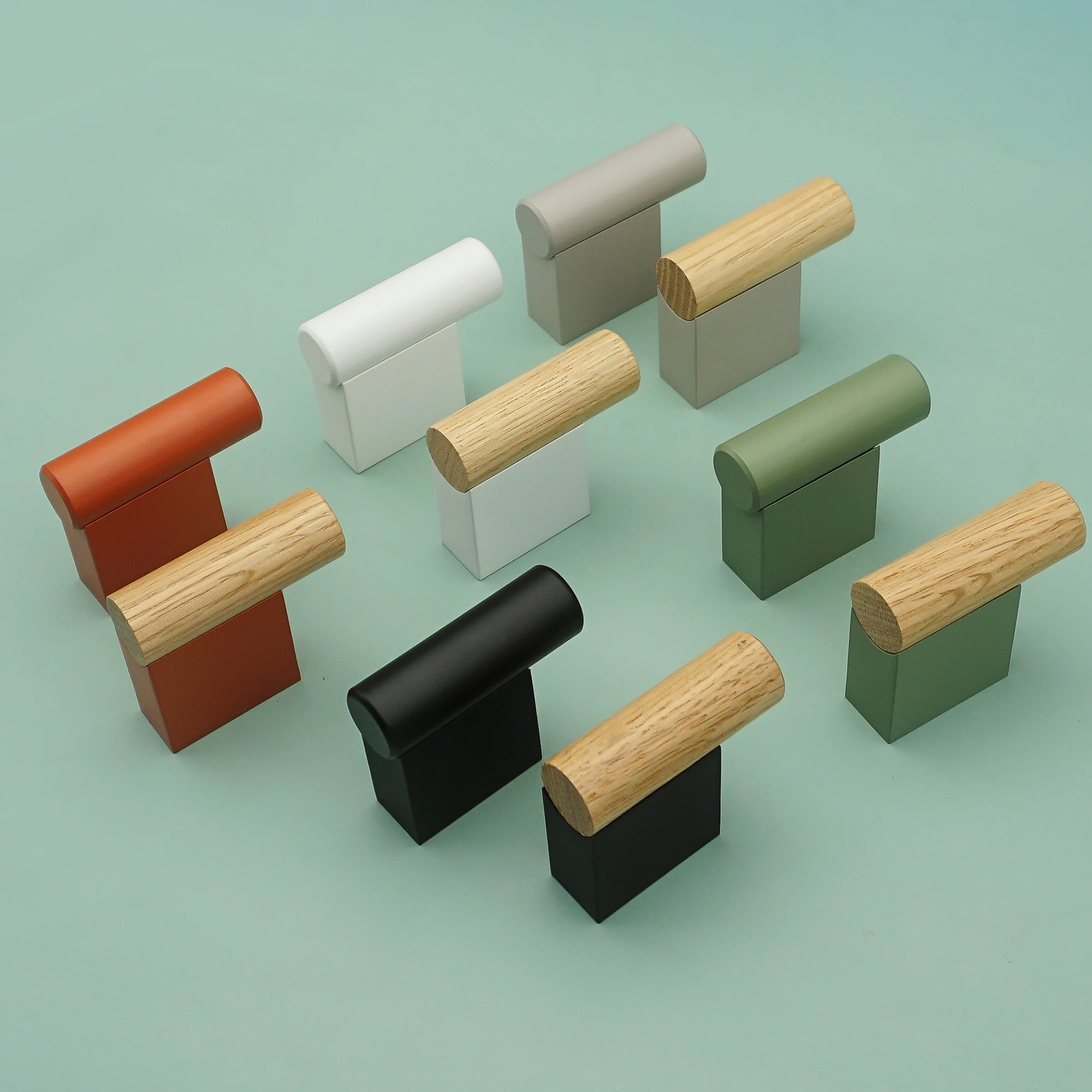 Multiple Colors Wood with Alloy Hoks for Hanging Coat Bags Keys Towel ...