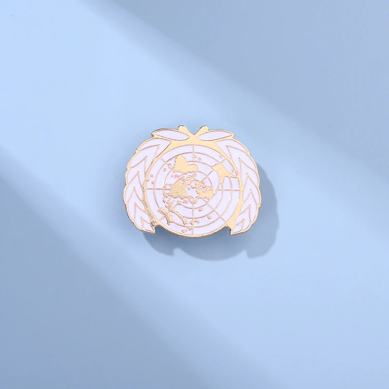 United Nations Souvenir Brooch Sustainable Development Goals Metal ...