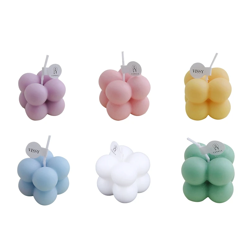 Small-Scented-Candle-Mini-Cube-Bubble-Shaped-Wax-Candles-for-Home ...