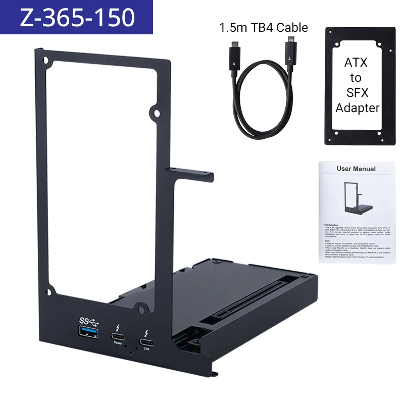 Thunderbolt 4 Dock Mini EGPU Enclosure Compatible With Thunderbolt 3/4 ...