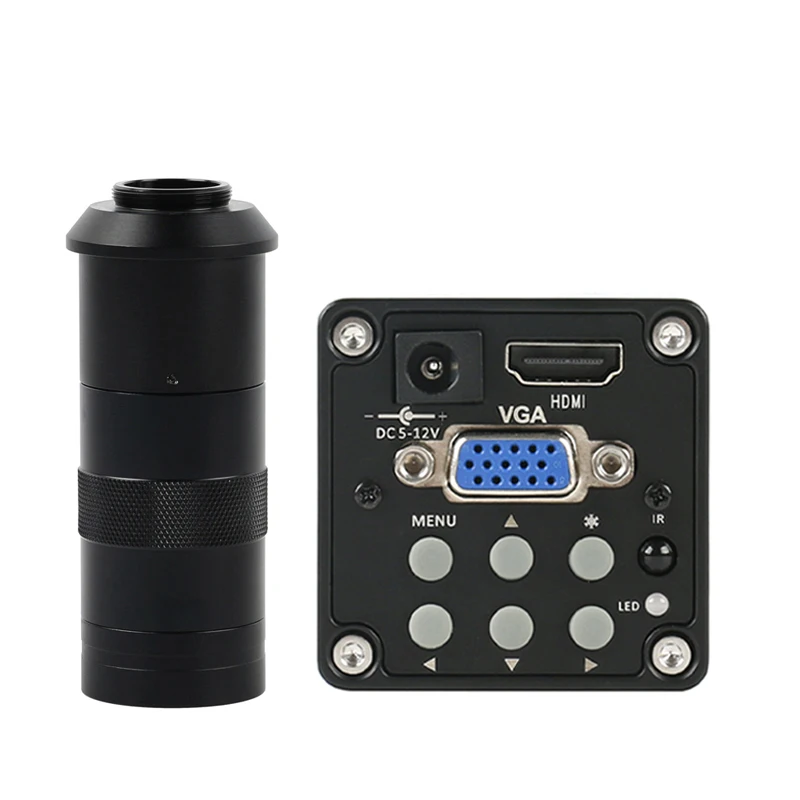 14MP-1080P-Digital-Video-HDMI-VGA-Microscope-Camera-100X-130X-180X-200X ...