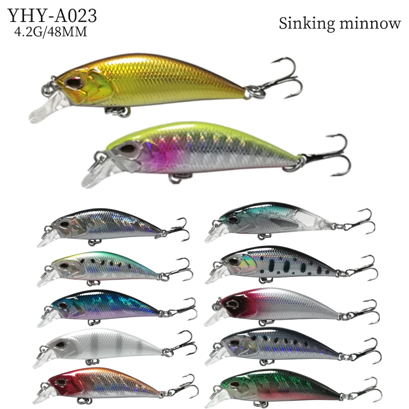 Minnow Fishing Lures | Minnow Lure 48mm | Sinking Minnow | Hard Bait ...
