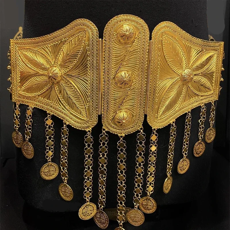 Kurdish Luxury Wedding Jewelry Gold Plated Chain Belt for Bridal ...
