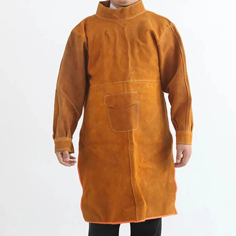 Ropa-de-soldadura-de-cuero-de-vaca-para-hombres-traje-de-delantal-de ...