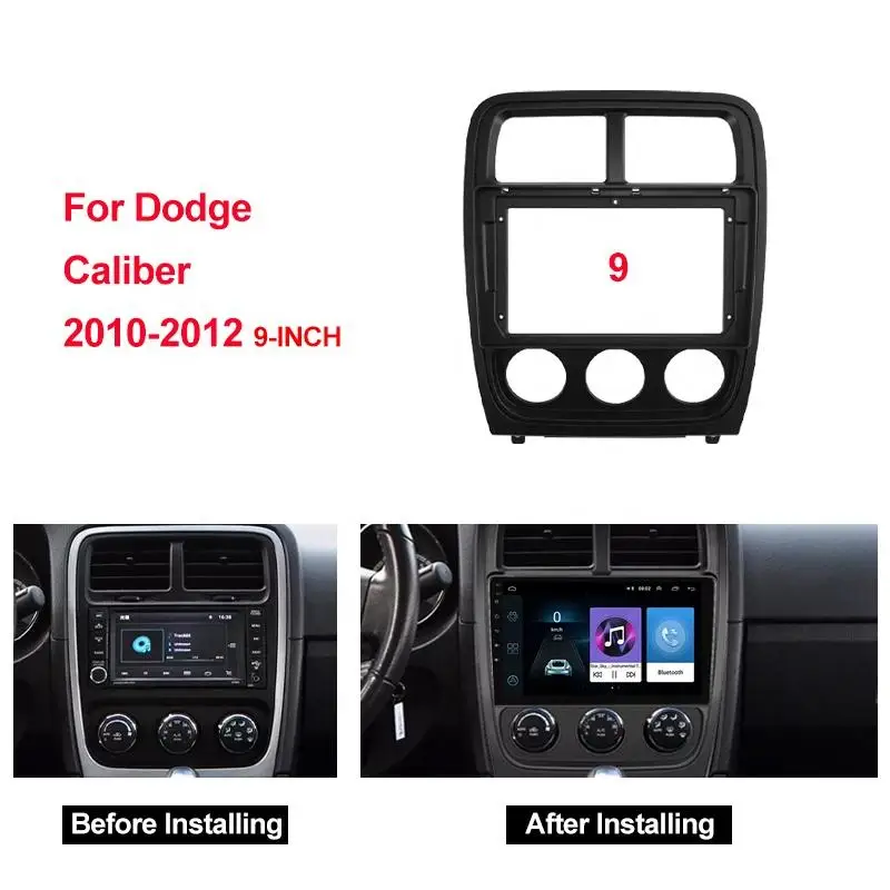 9 inch Car Fascia Radio Panel for DODGE Caliber 2010-2012 Dash Kit ...