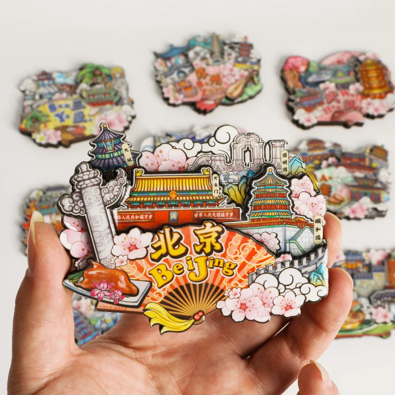 China-Style-City-Travel-Refrigerator-Sticker-Magnet-Shanghai-Chengdu ...