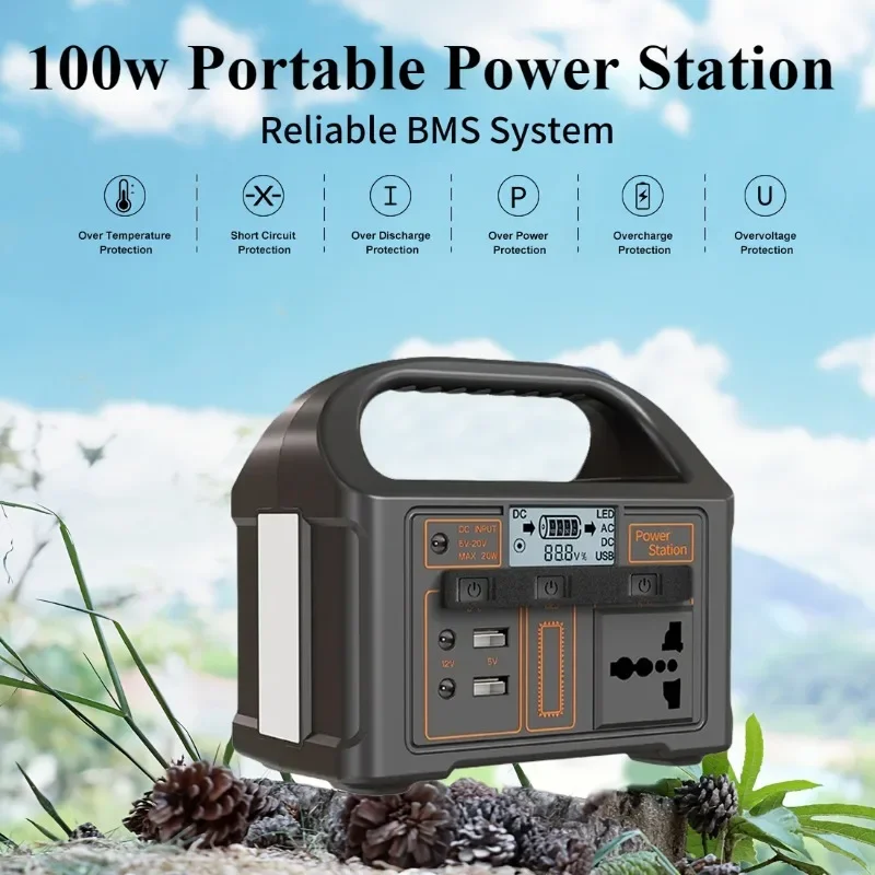 Portable-Power-Station-76-8Wh-100W-120W-Peak-Pure-Sine-Wave-AC-Outlet ...