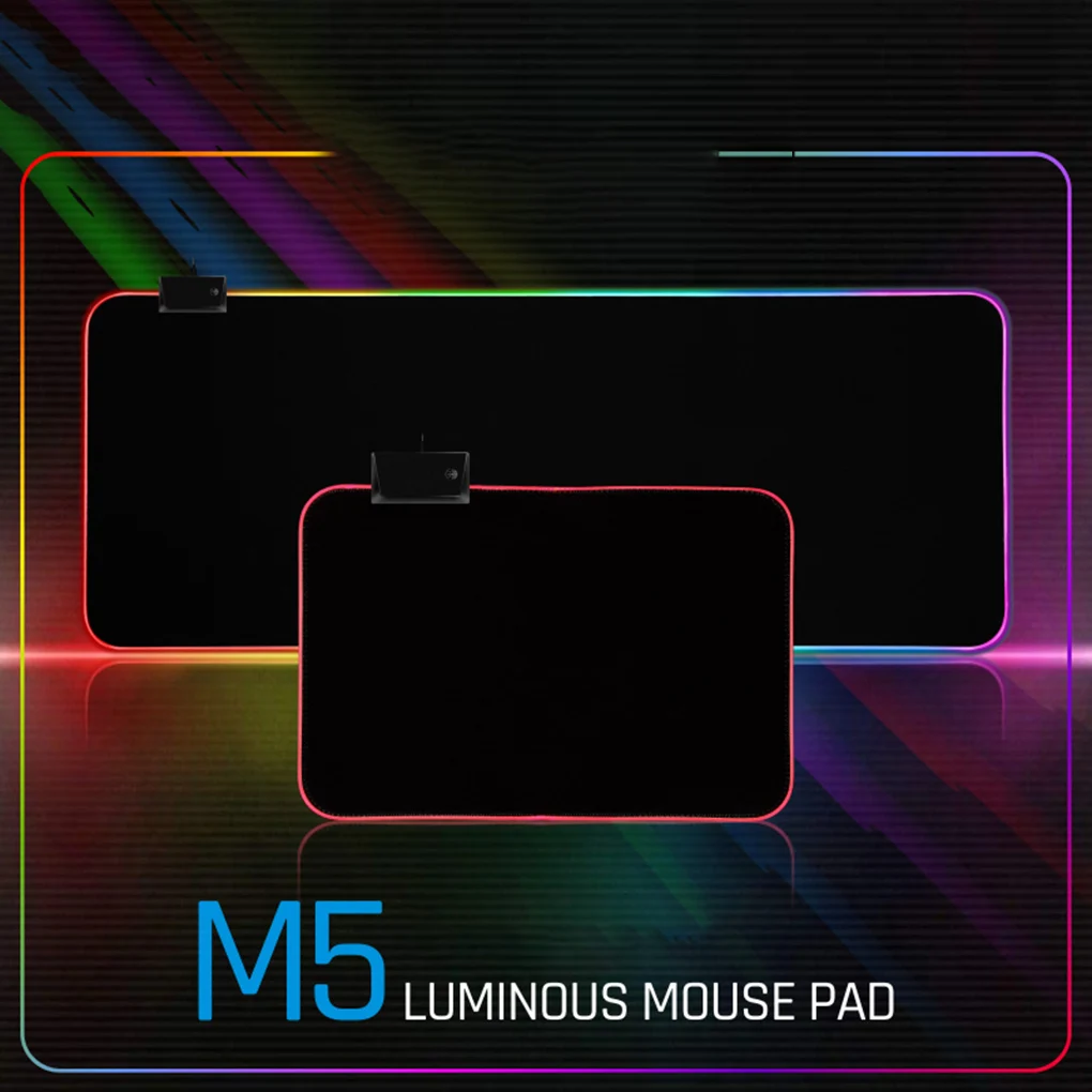 Colorful-Light-Mouse-Pad-Computer-Laptop-PC-Non-slip-Rubber-Mice-Mat ...