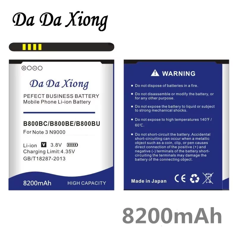 8200mAh B800BC B800BE B800BU Battery For Samsung Galaxy Note 3 N9000 ...