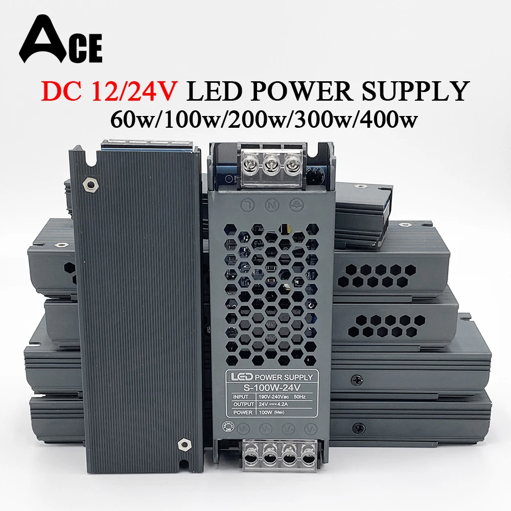 Ultra Thin Led Power Supply Ac/dc 12v 24v Lighting Transformers 60w ...