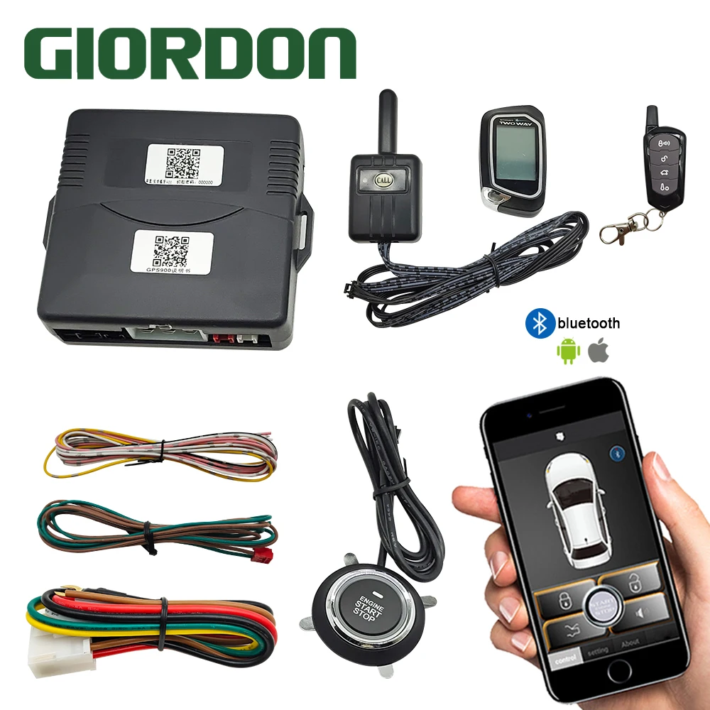 One-Button-Start-Stop-Two-way-Car-Alarm-With-Autostart-Smart-Phone ...