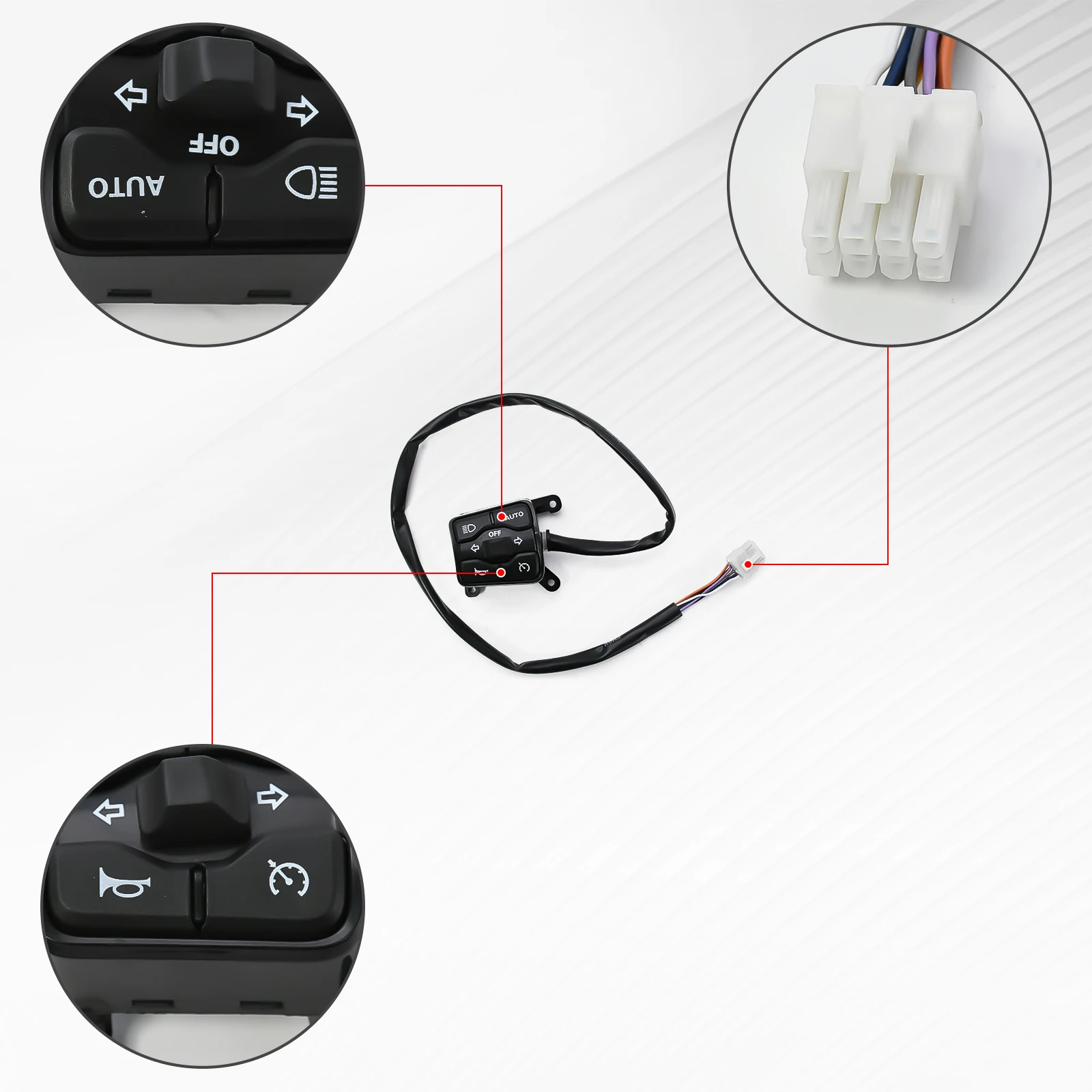 For Super SOCO CUX Original Left Combination Switch Assembly Off-road ...