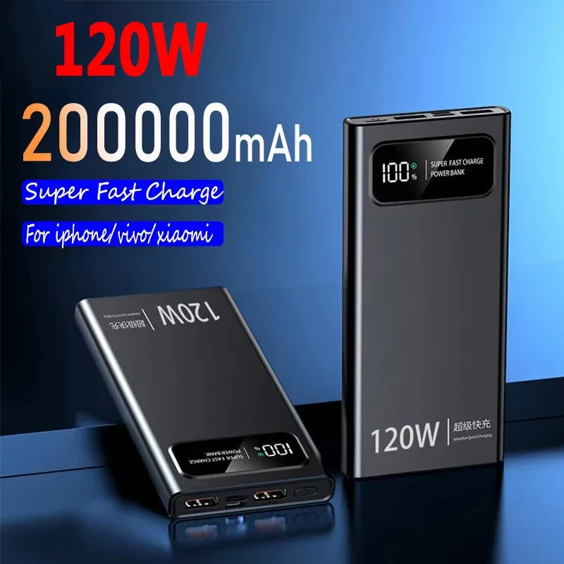 120W-Super-Fast-Charging-Power-Bank-200000mAh-Ultralarge-Capacity ...
