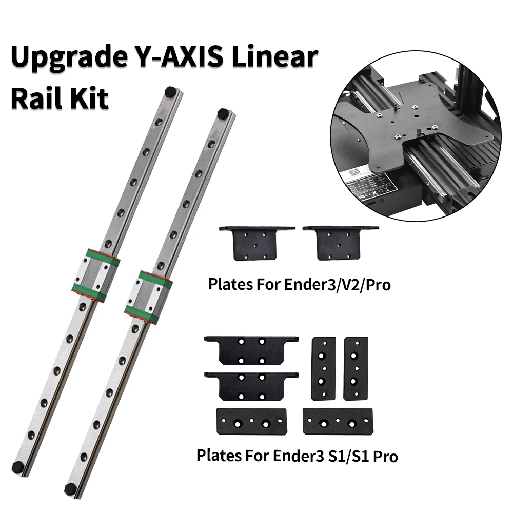 Ender3/Ender3 S1 Upgrade Y-AXIS Linear Rail 300/315MM Length Dual ...