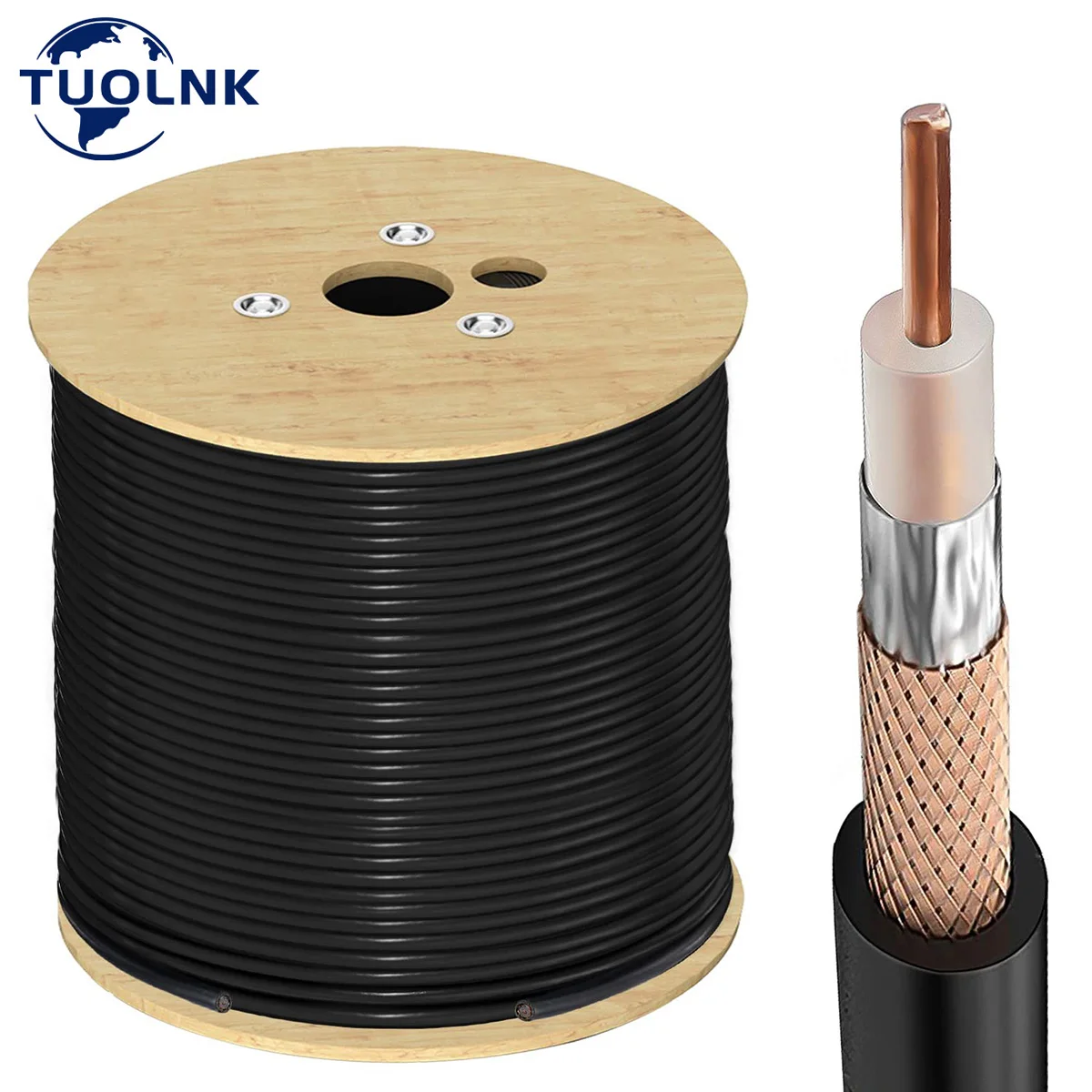 Rg58 Extension Cable Flexible Low Loss Coaxial 4g Antenna Black Cable ...