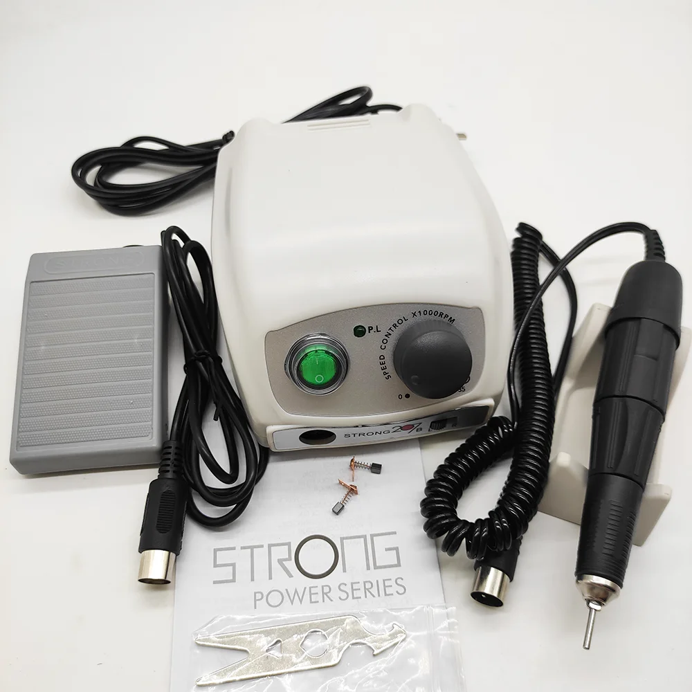 65W Strong 207B Manicure Set 35K RPM Strong 102L Electric Nail Art Tool ...