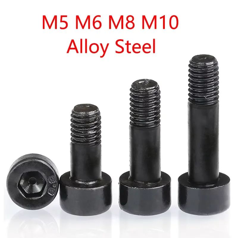 1Pcs-Grade-12-9-Half-Thread-Cup-Head-Screw-M5-M6-M8-M10-Alloy-Steel ...