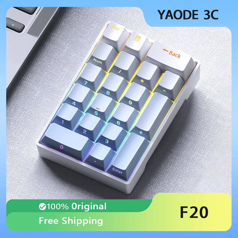 Forgeant-F20-Keypad-Mini-Numeric-External-Keyboard-Wired-ABS-Customized ...