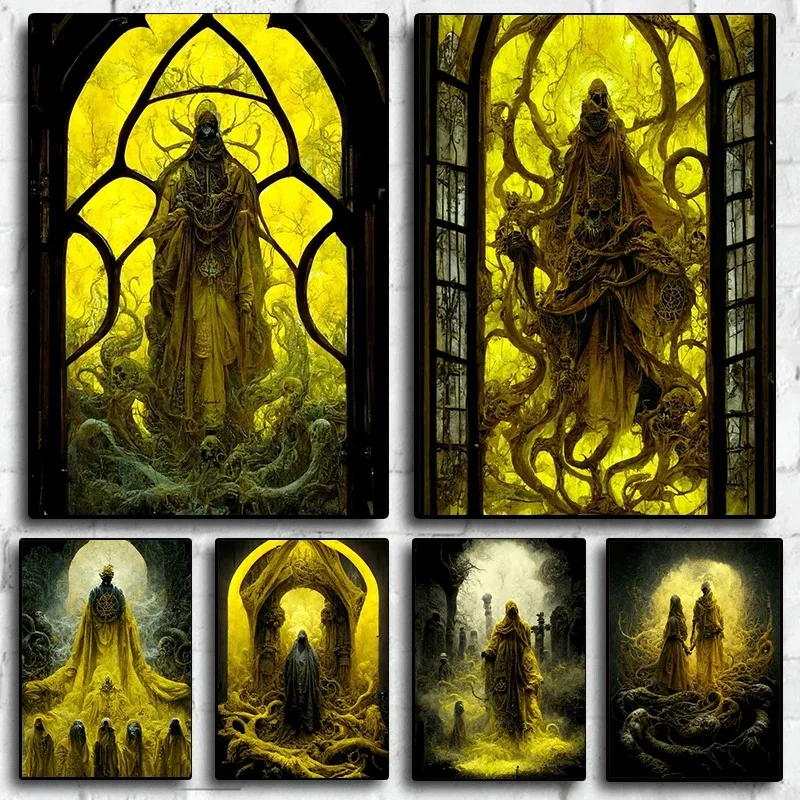 Cthulhu-Myth-King-of-Yellow-Clothes-Hastur-Poster-Lovecraft-Horror ...