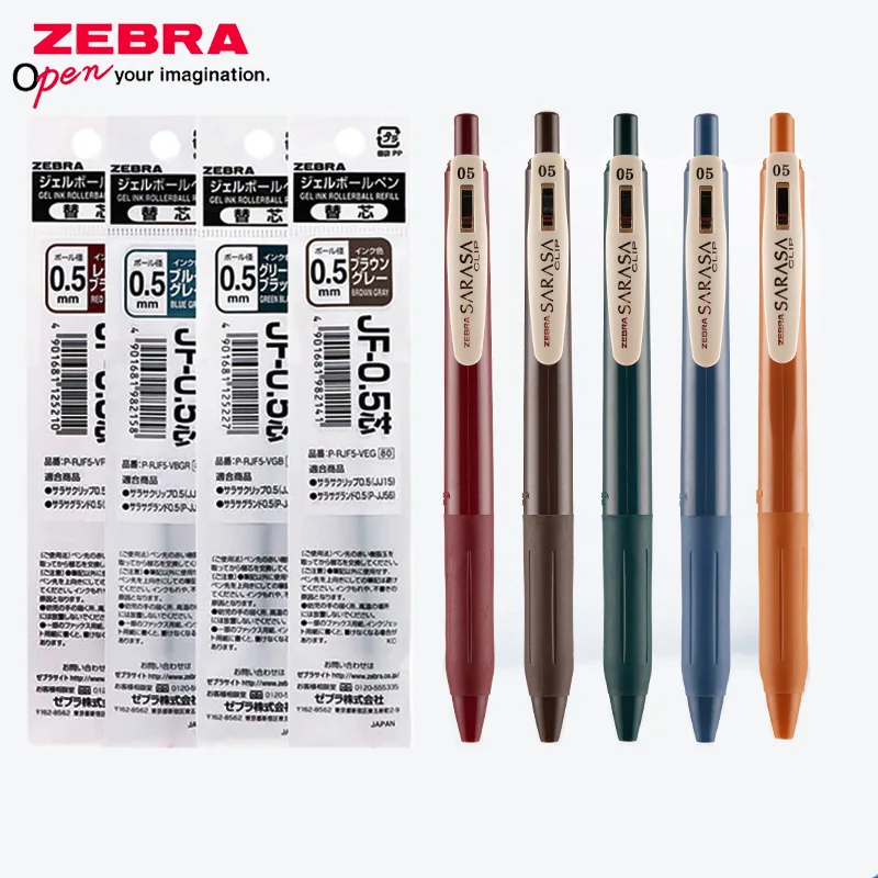 Japan-ZEBRA-JJ15-Gel-Pen-Refill-Combination-SARASA-Retro-Color-Office ...