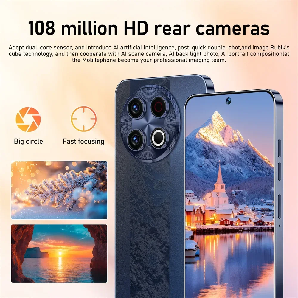 New 15 Ultra Original Cellphones 7.3HD 5G Dual Sim Mobile Phones ...