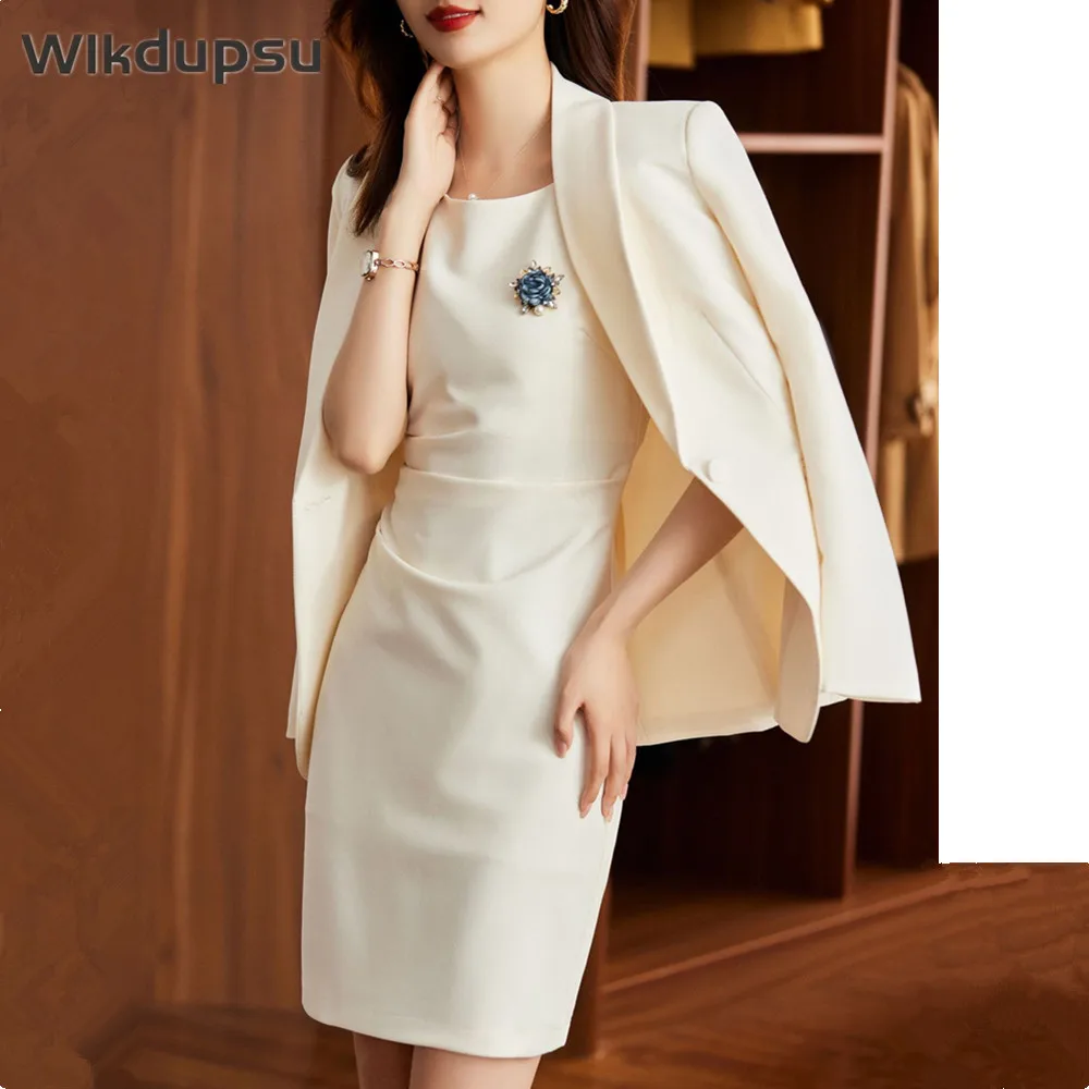 Elegant Office Ladies Formal Dress Suits Women Two Piece Set Outfits ...