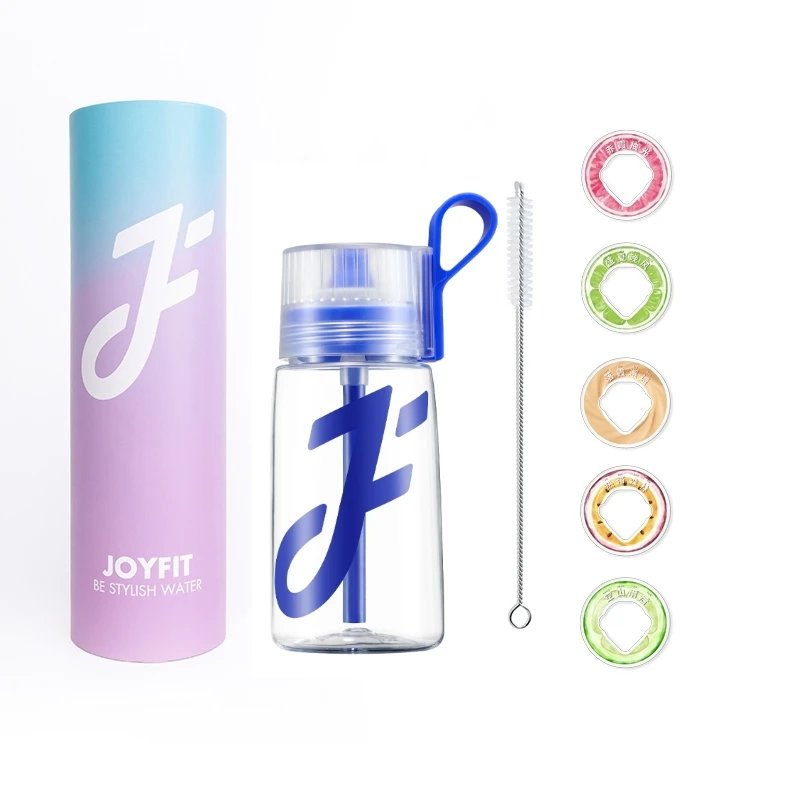 400ml air Flavour Water Bottle with 5 Taste Pods Joy Fit Drinking ...