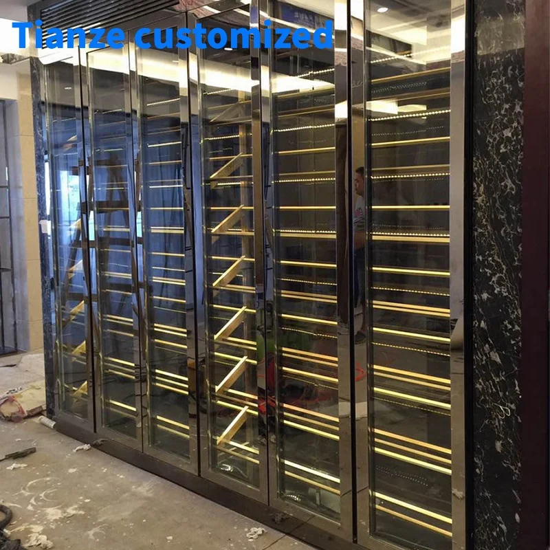 Customized-luxury-stainless-steel-cabinets-rack-constant-temperature ...