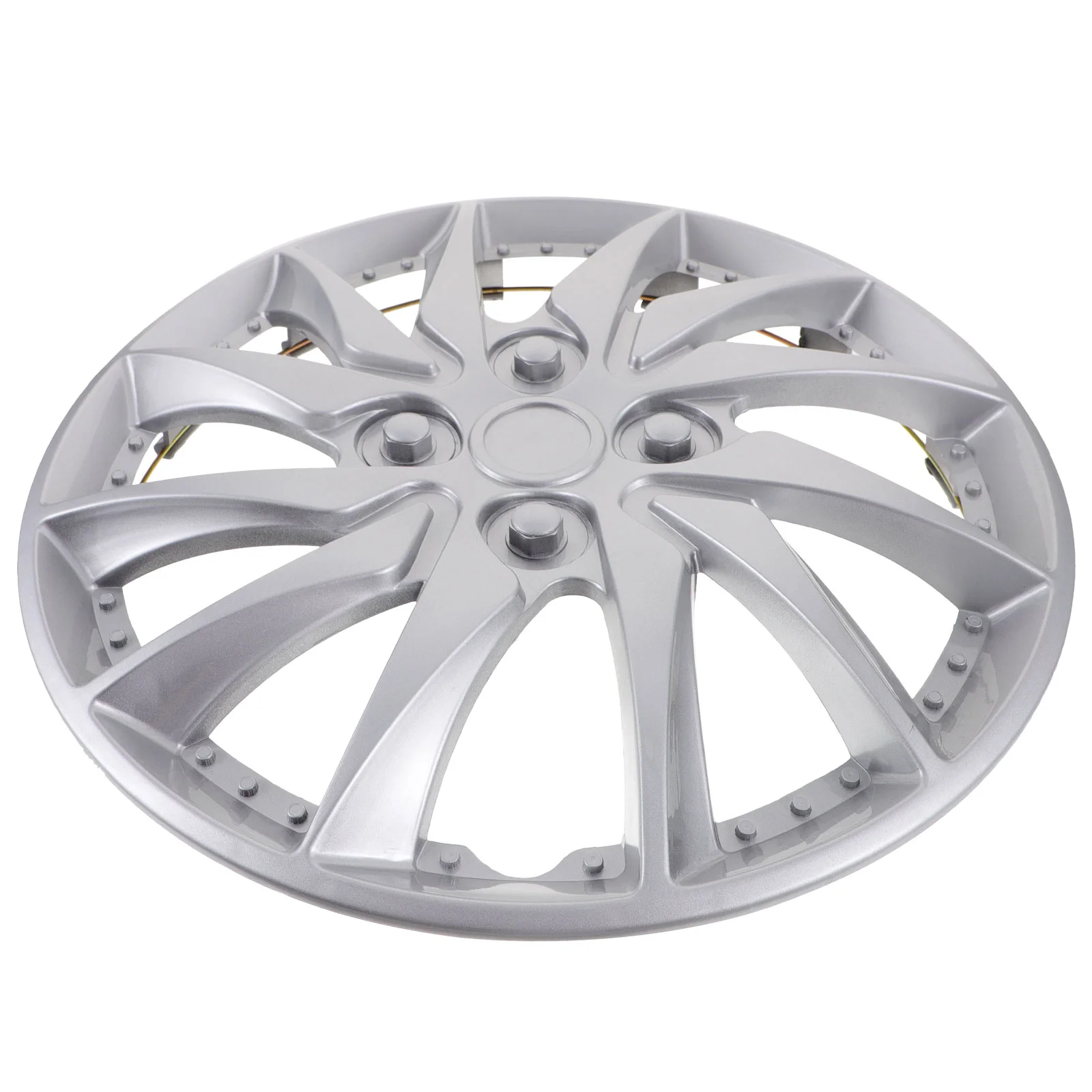 Silver-Universal-Hubcap-Wheel-Covers-Auto-Tire-Rim-Covers-Replacement ...
