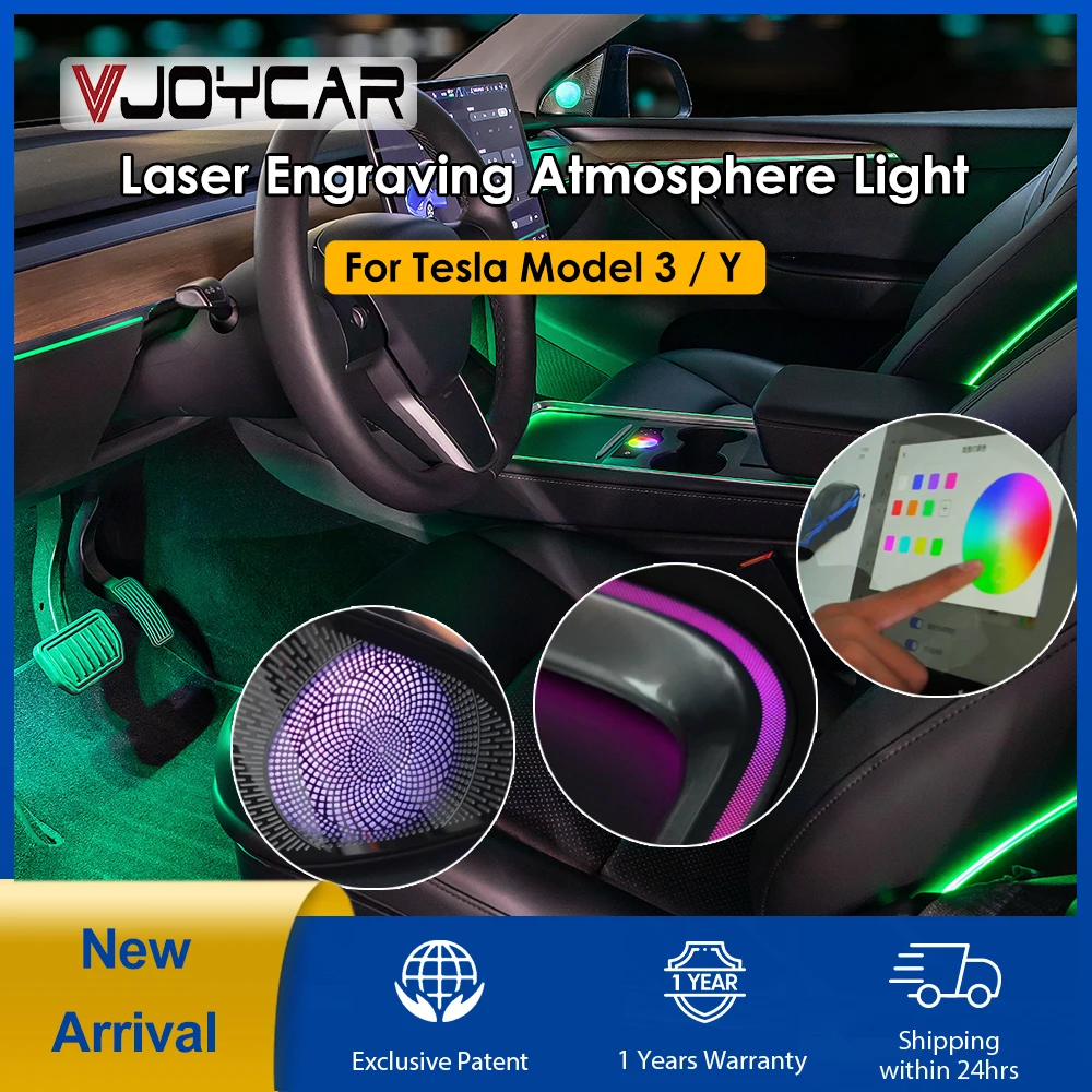 Laser-Engraving-LED-For-Tesla-Model-3-Y-Interior-Car-Ambient-Light ...