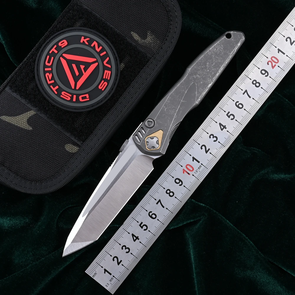 DISTRICT-9-Freedom-Folding-Knife-20CV-Blade-Titanium-Handle-Camping ...