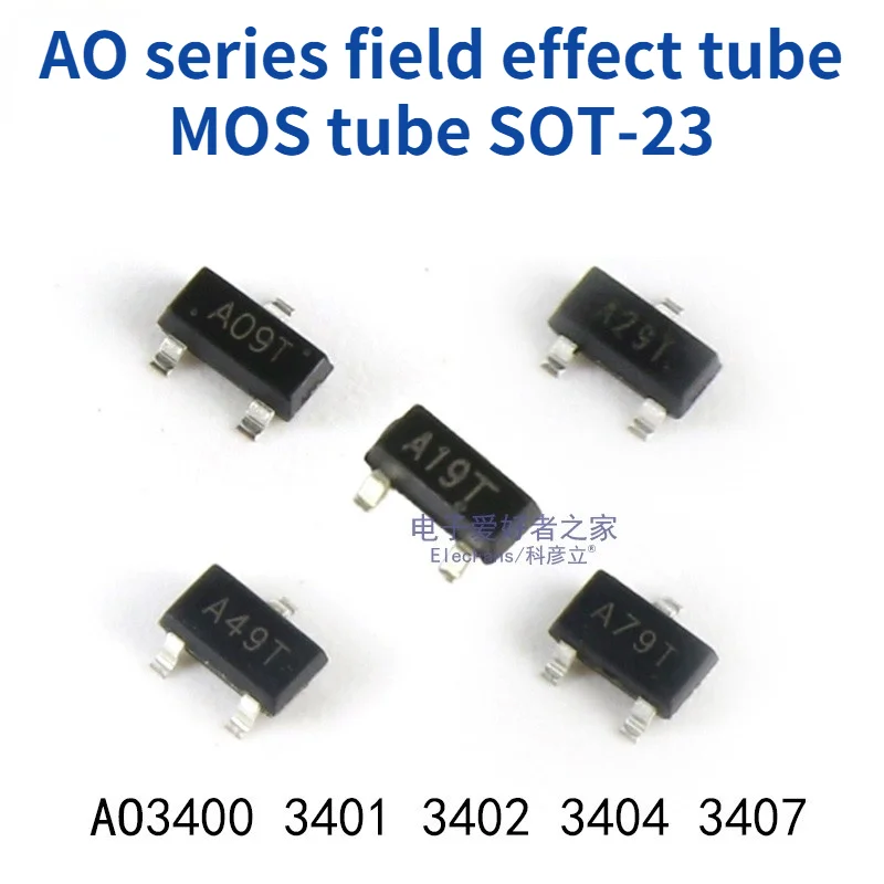 Transistor-do-tubo-do-efeito-de-campo-SMD-10pcs-AO3400-3401-3402-3404 ...