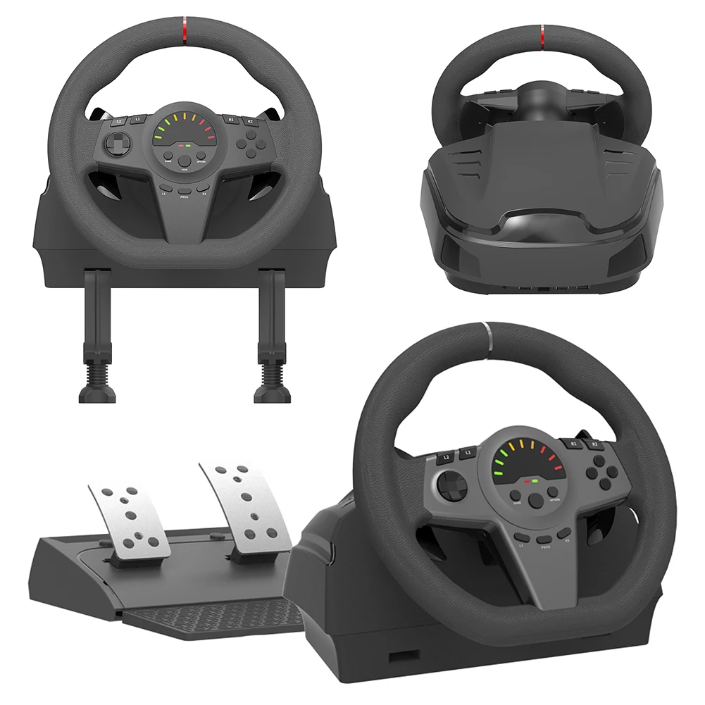 270-Game-Racing-Wheel-Gaming-Simracing-Car-Pedal-Vibration-Controller ...