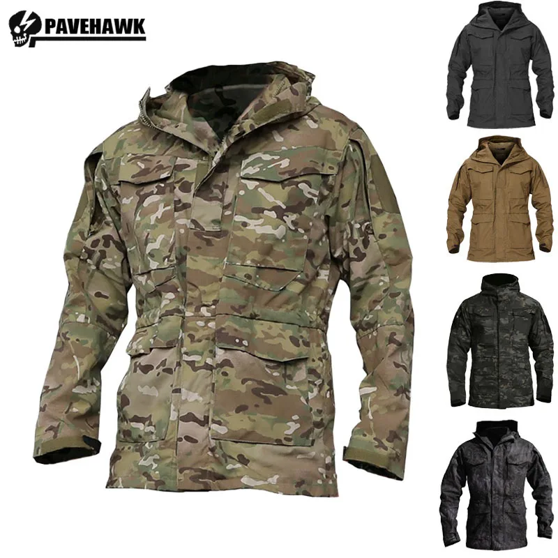 M65-Tactical-Jacket-Male-Army-Medium-Length-Big-Pocket-Waterproof-Wear ...