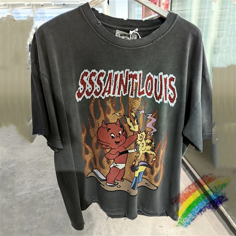 Washed-Saint-Louis-T-Shirt-Men-Women-Best-Quality-Vintage-Cartoon-Devil ...