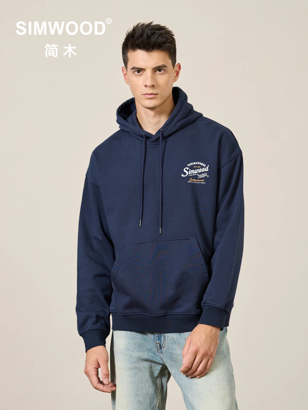 SIMWOOD-2024-Autumn-Winter-New-Loose-Hoodies-Men-Letter-Print ...