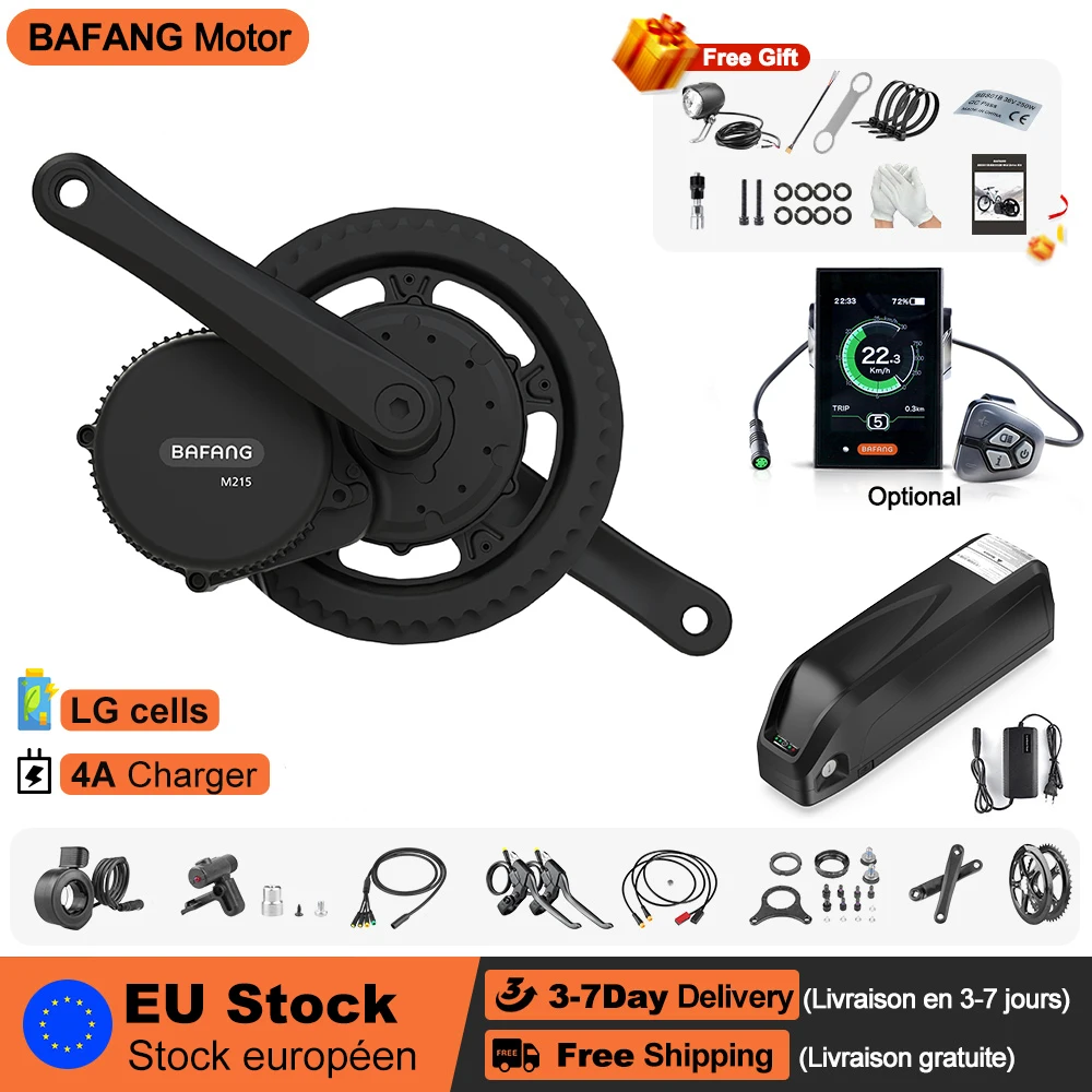 BAFANG Kit de Motorisation de Vélo Électrique, Moteur à Entraînement Central dans le Pédalier ...