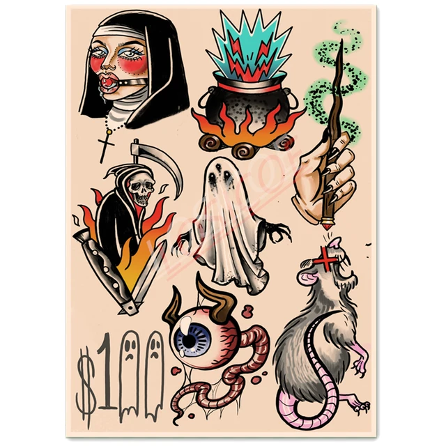 Traditional Death Tattoo