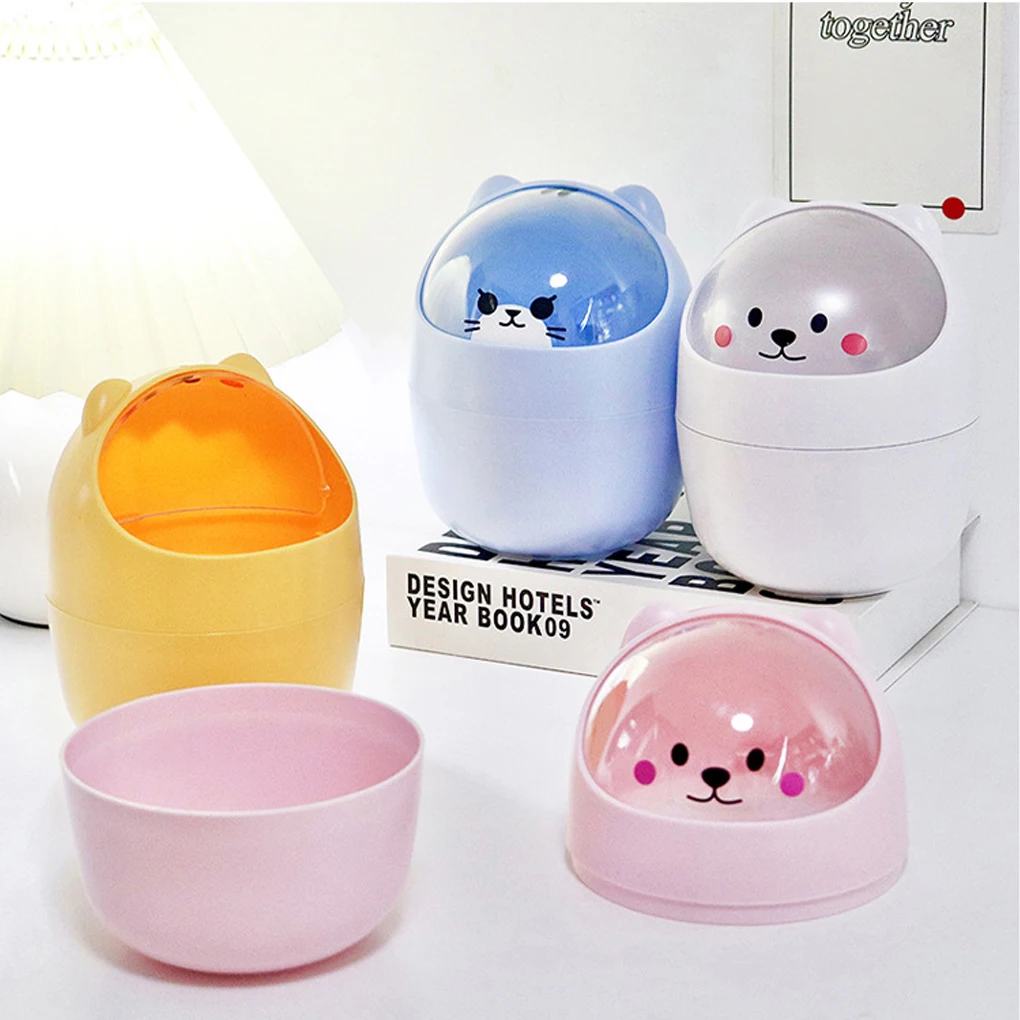 Trash-Can-Desk-Bin-Rubbish-Storage-Bin-Cute-Wastebasket-with-Mini ...