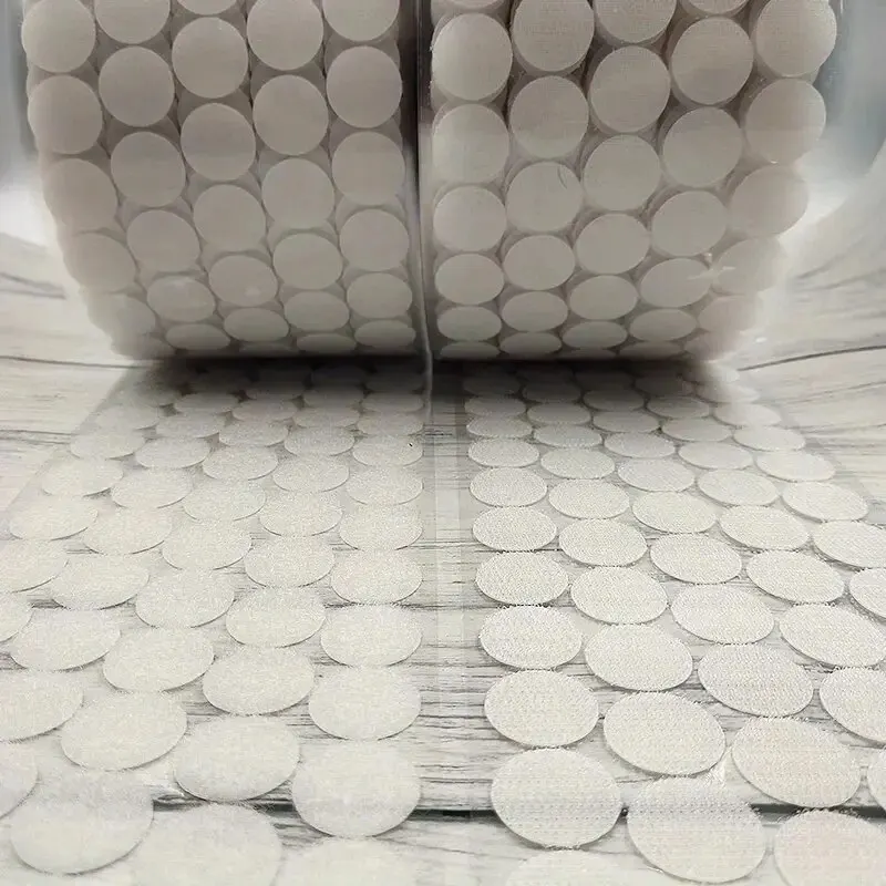 10mm-500-Pairs-of-round-Velcro-Transparent-Ultra-thin-Strong-Self ...