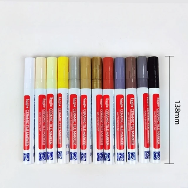 12 Color White Waterproof Tile Marker Grout Pen Wall Seam Pen For Tiles ...