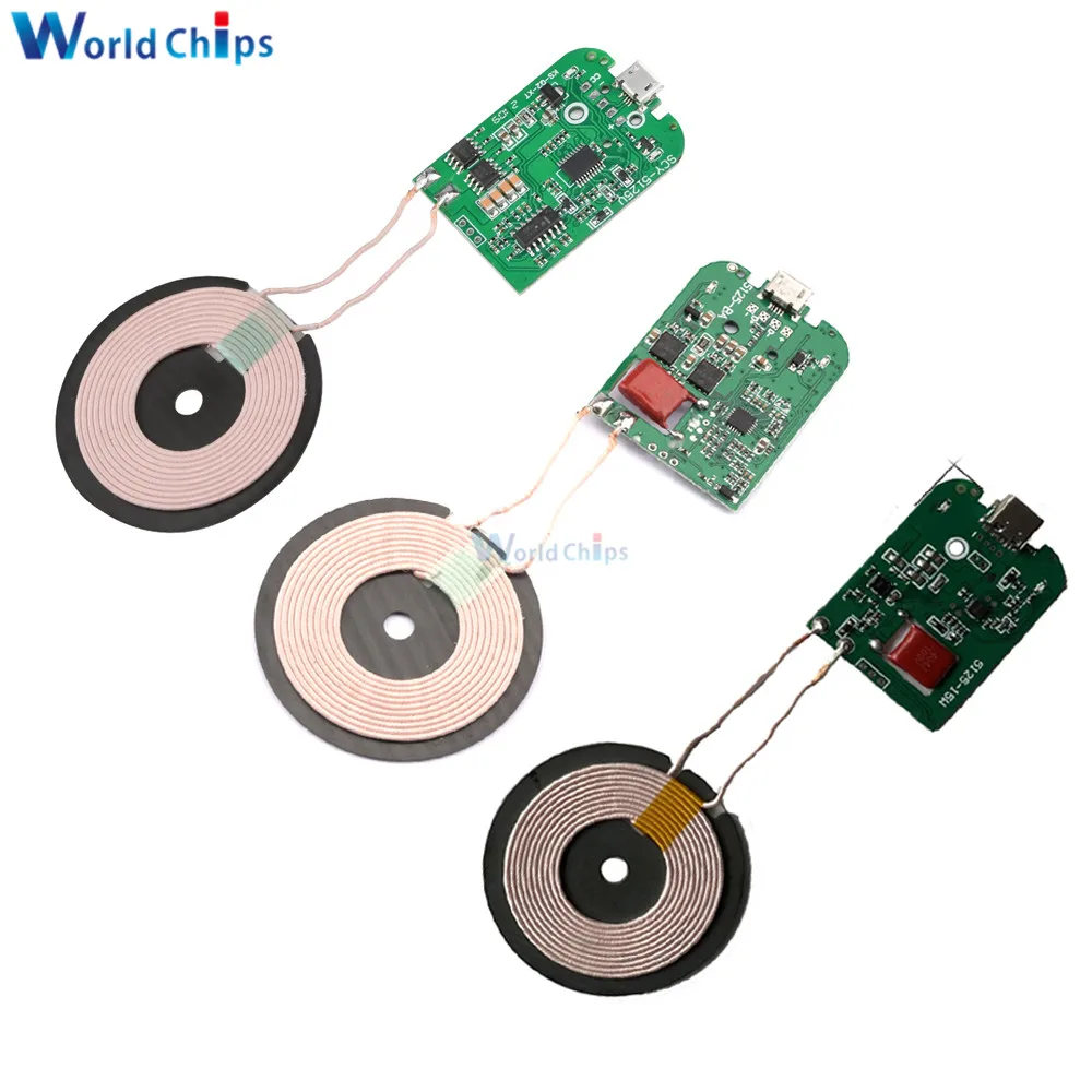 15W-5V-12V-Wireless-Charger-Module-Transmitter-Circuit-Board-Type-C-USB ...