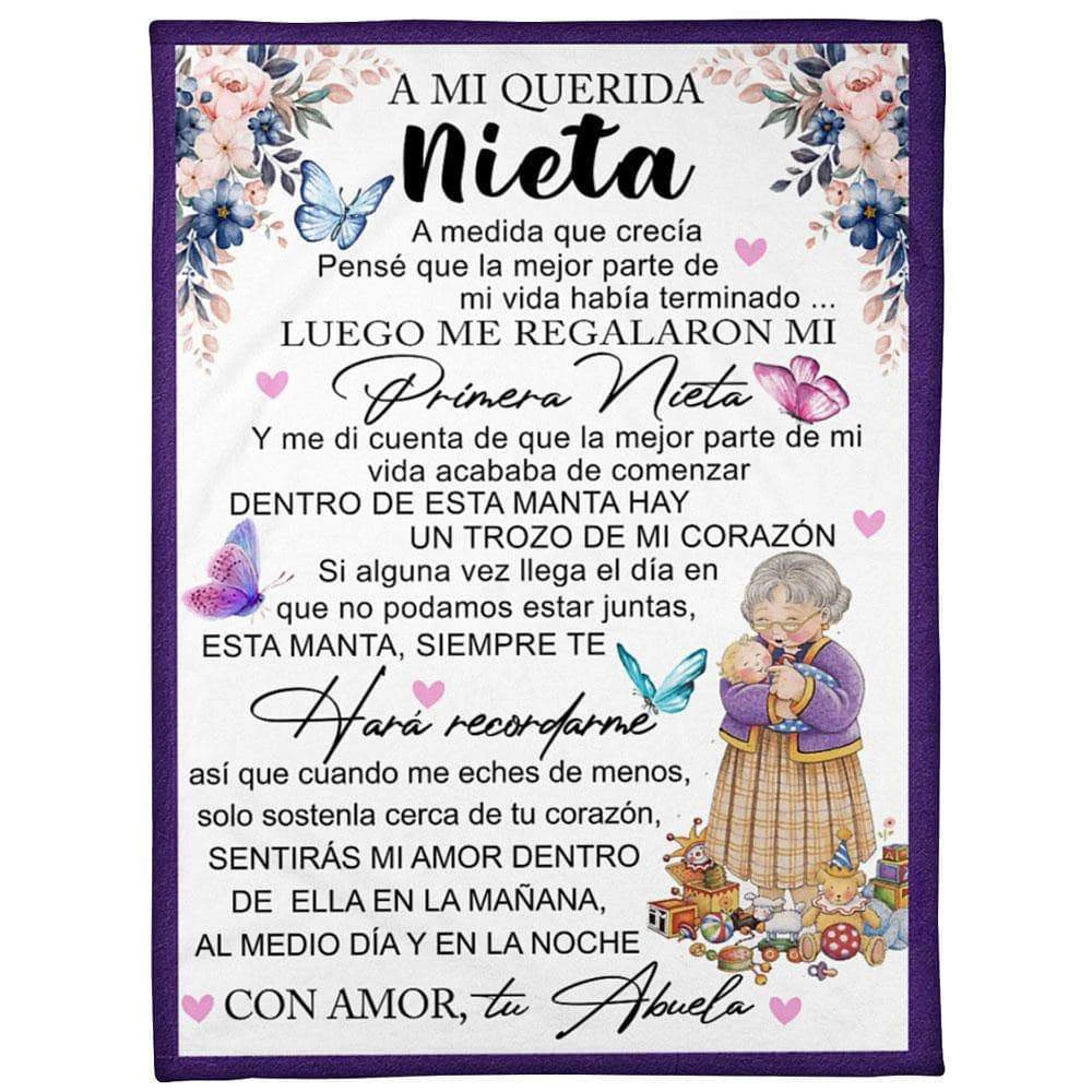 CLOOCL To My Nieta Manta de franela con estampado 3D, mantas florales ...