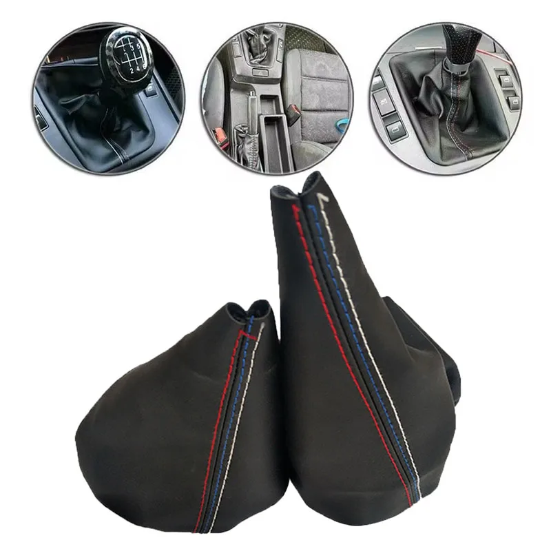 For BMW E30 E36 E34 E46 Z3 Gear Lever Boot Handbrake Grips Gear Shift ...