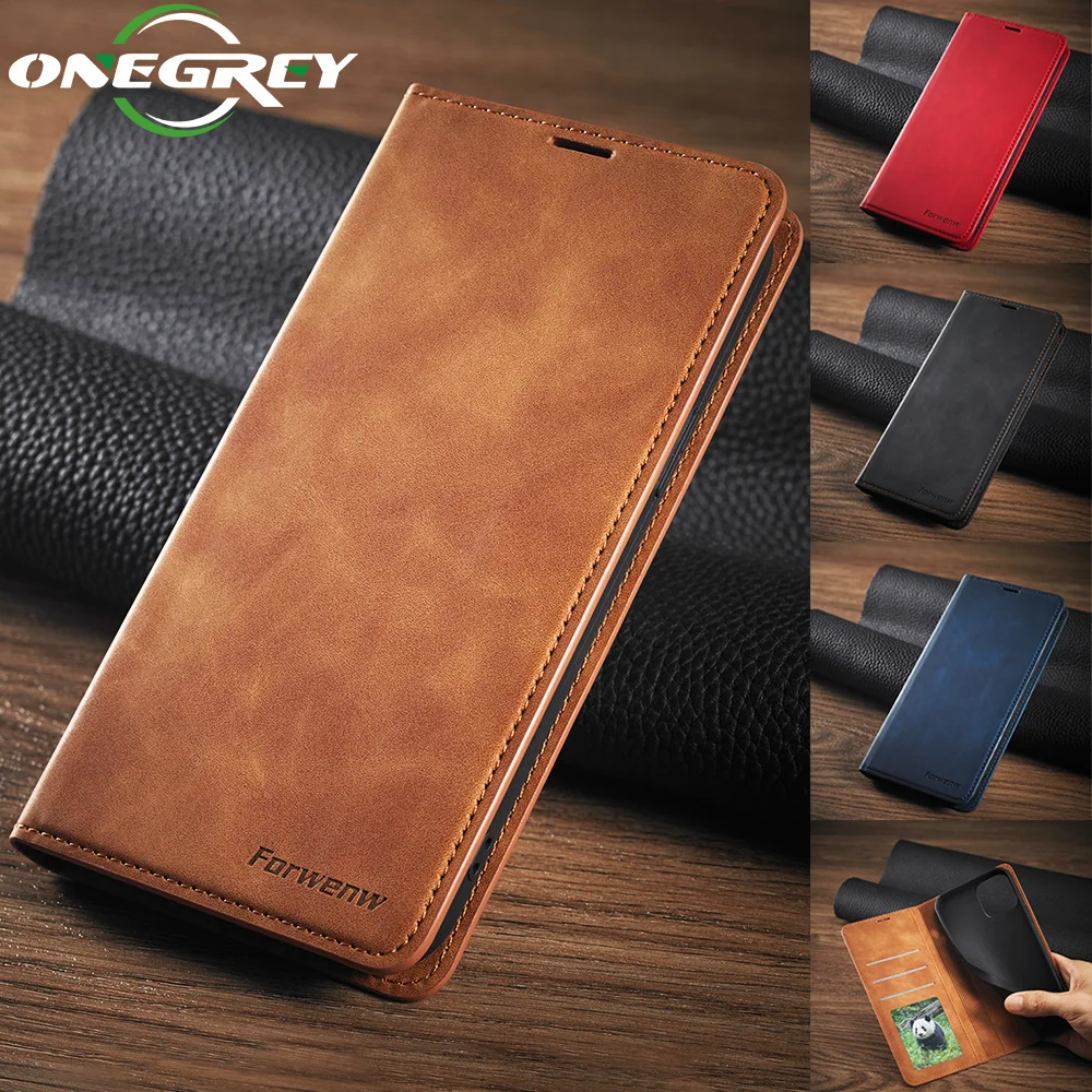 Leather-clamshell-case-magnetic-seal-case-for-iPhone-1312-Mini-11-Pro-x ...