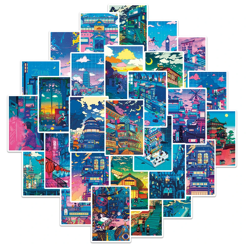 Cute Aesthetic Stickers Art | Cartoon Stickers Aesthetic | Wallstickers ...