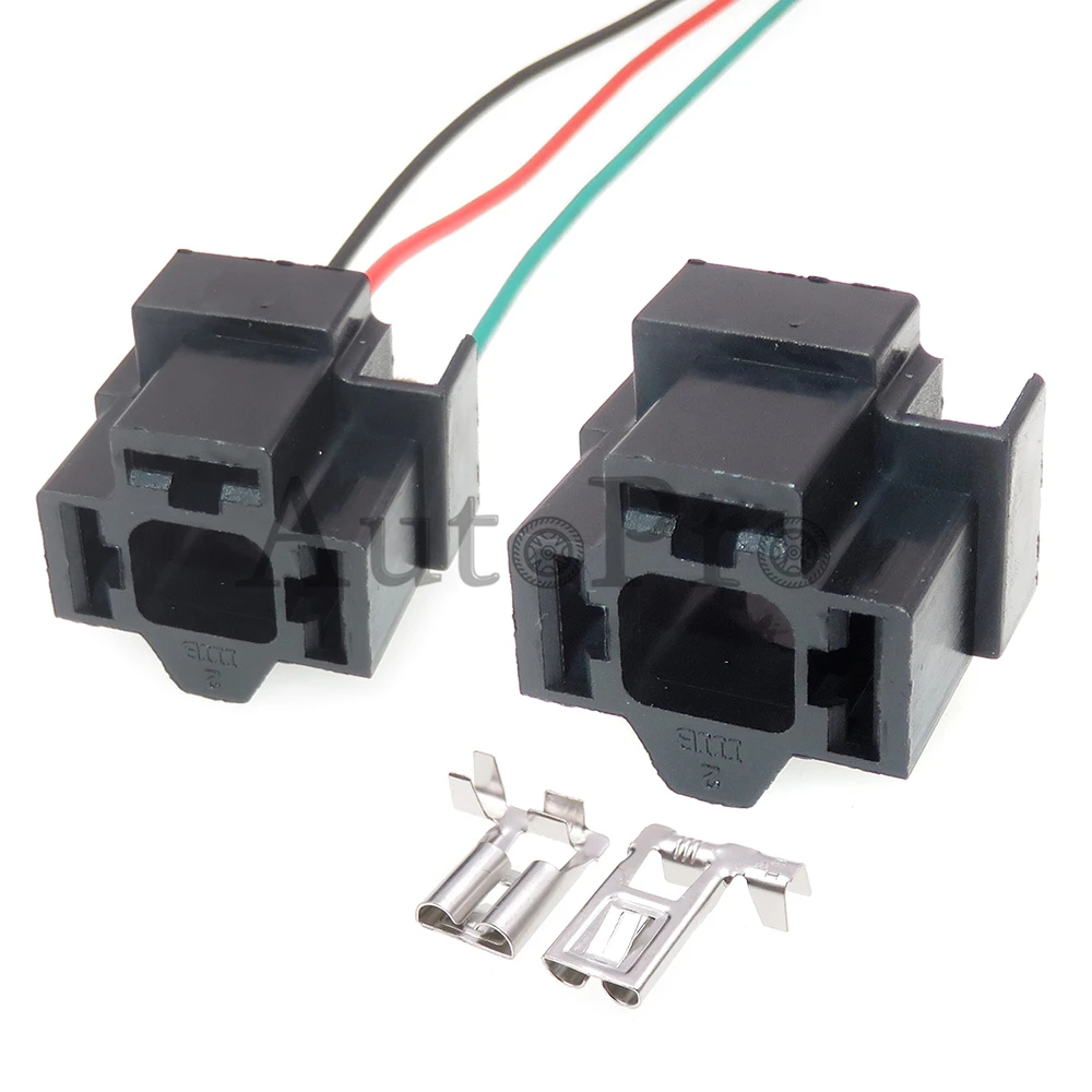 1 Set 3 Hole Automobile H4 Headlights Unsealed Wire Socket With ...